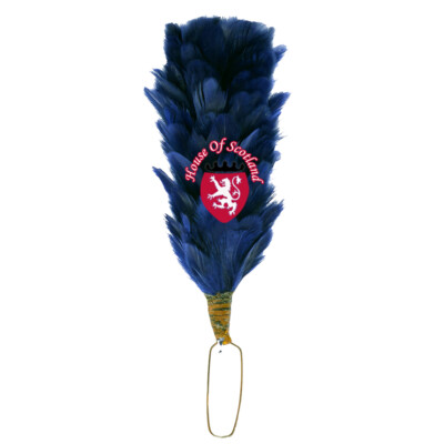 Glengarry Cap Plume Feather Hackle Navy Blue 6" Balmoral Hats Highland ...