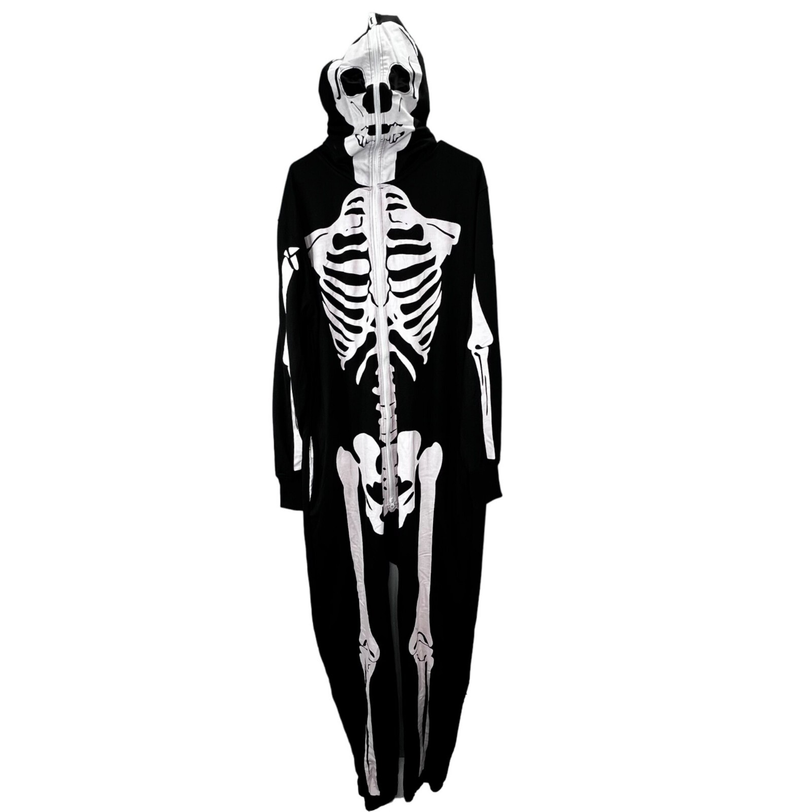 Tipsy Elves Skeleton Costume size XL Men Full Zip Face Cover Pockets ...