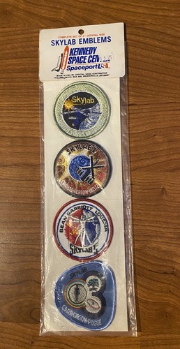 Vintage Kennedy Space Center Skylab Mission Patches 3" set of 4 New In ...