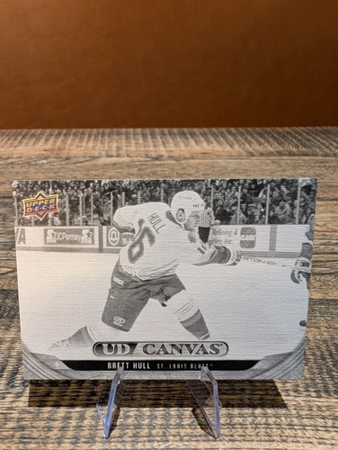 2024-25 UD EXTENDED BRETT HULL BLACK AND WHITE CANVAS #ed C385 | eBay
