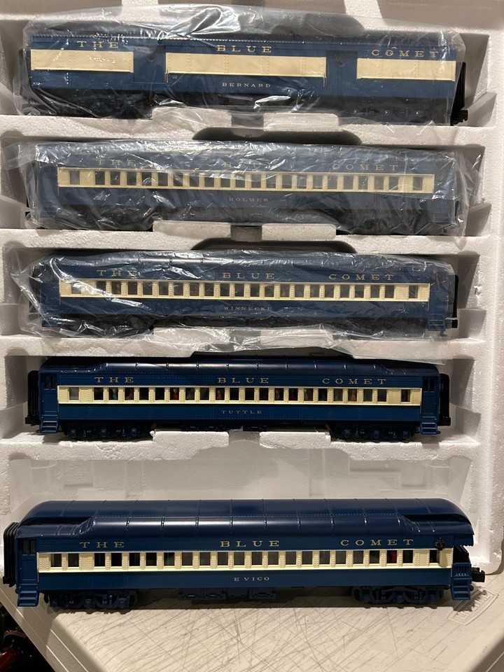 MTH 20-4021 Jersey Central "Blue Comet" 5 Pack LN in Wrong Box | eBay