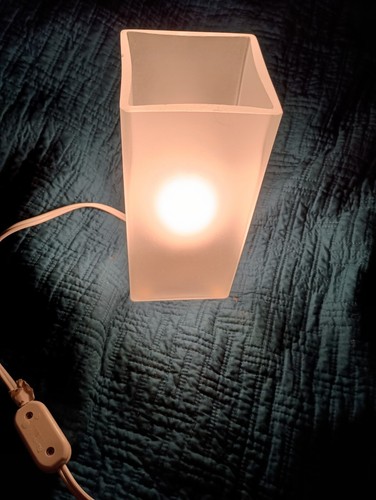 IKEA GRONO Frosted Glass Table Lamp with Bulb | eBay