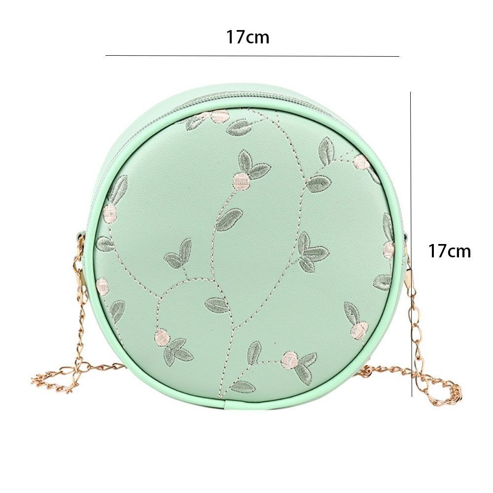 Chain Shoulde Small Fresh Flower Sweet Lace Crossbody Bags Round ...