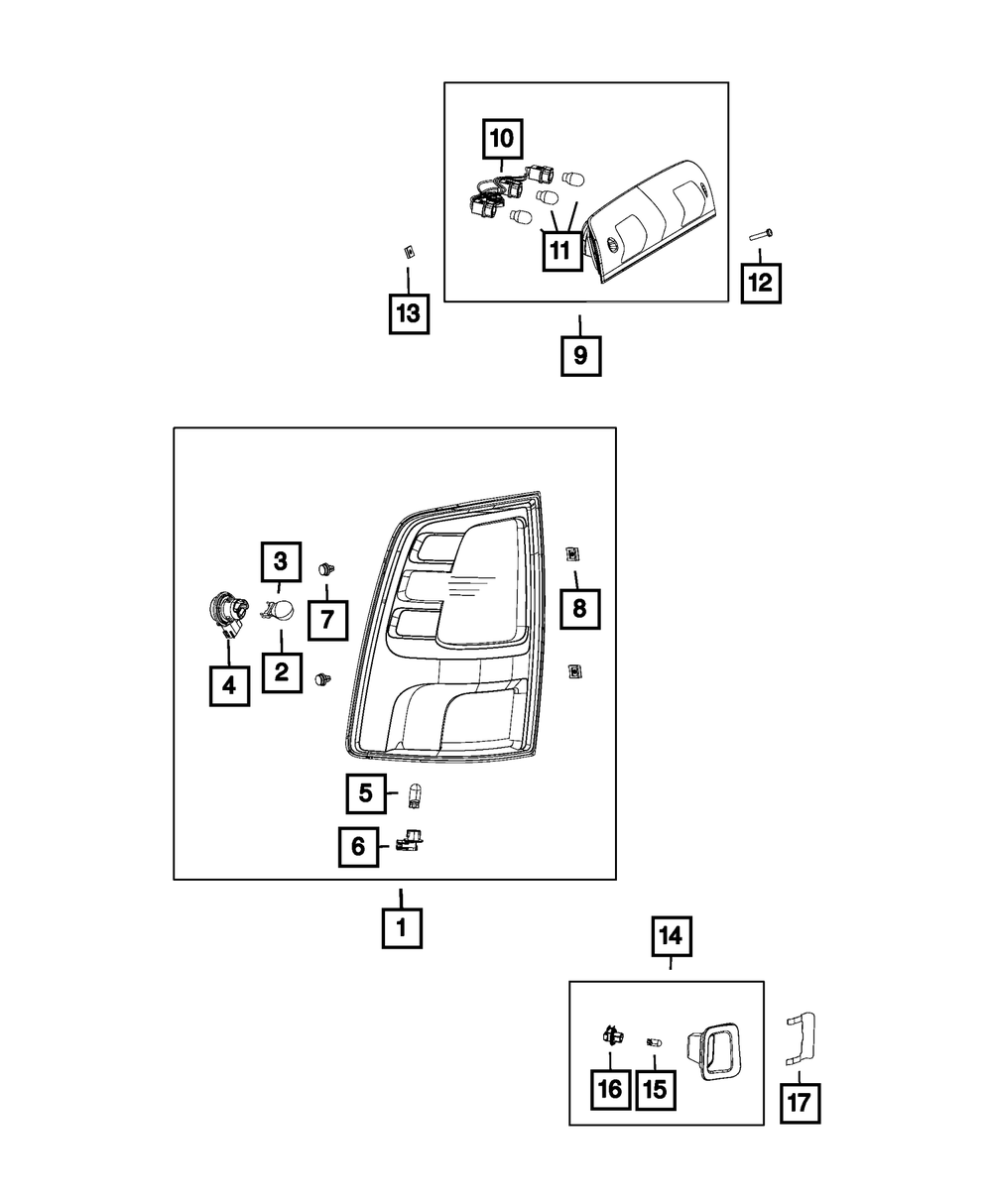 Genuine Mopar Cargo Lamp 68523966AC for sale online | eBay