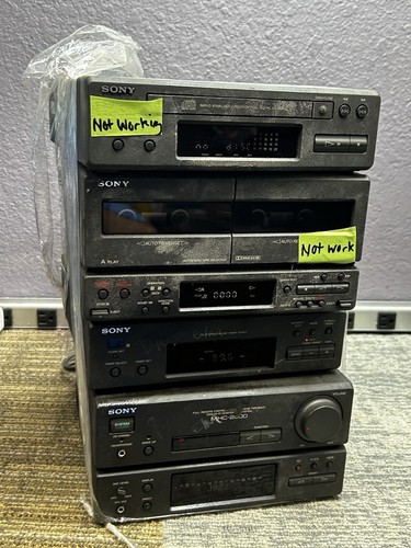 Sony FH-E838CD Compact Disc Player FM-AM Timer Tuner Stereo Cassette ...