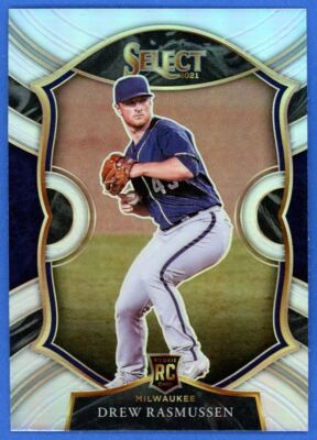 2021 Panini Select Drew Rasmussen Rookie Milwaukee Brewers #38 Silver ...