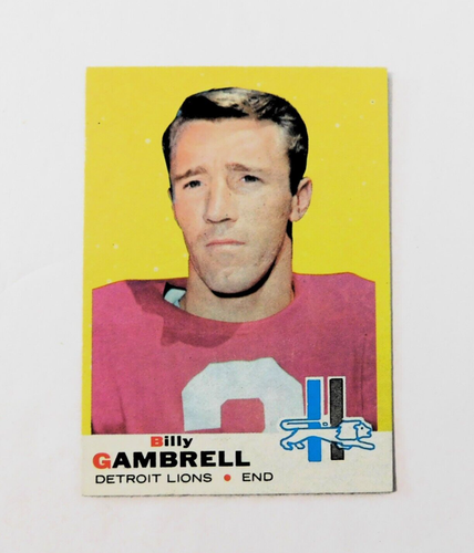 1969 TOPPS #101 Billy Gambrell Detroit Lions Football Card | eBay