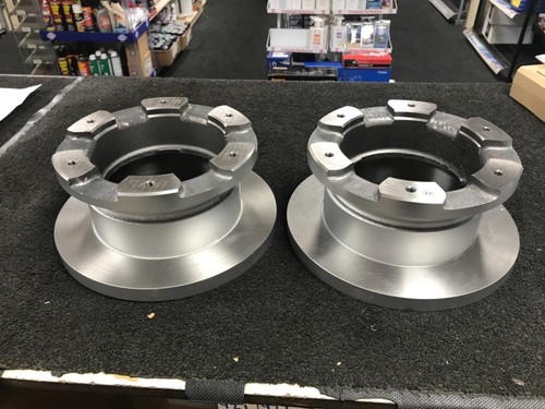 REAR BRAKE DISCS PAIR FITS IVECO DAILY 65C17 TWIN WHEEL MODELS 99 ON 6 ...