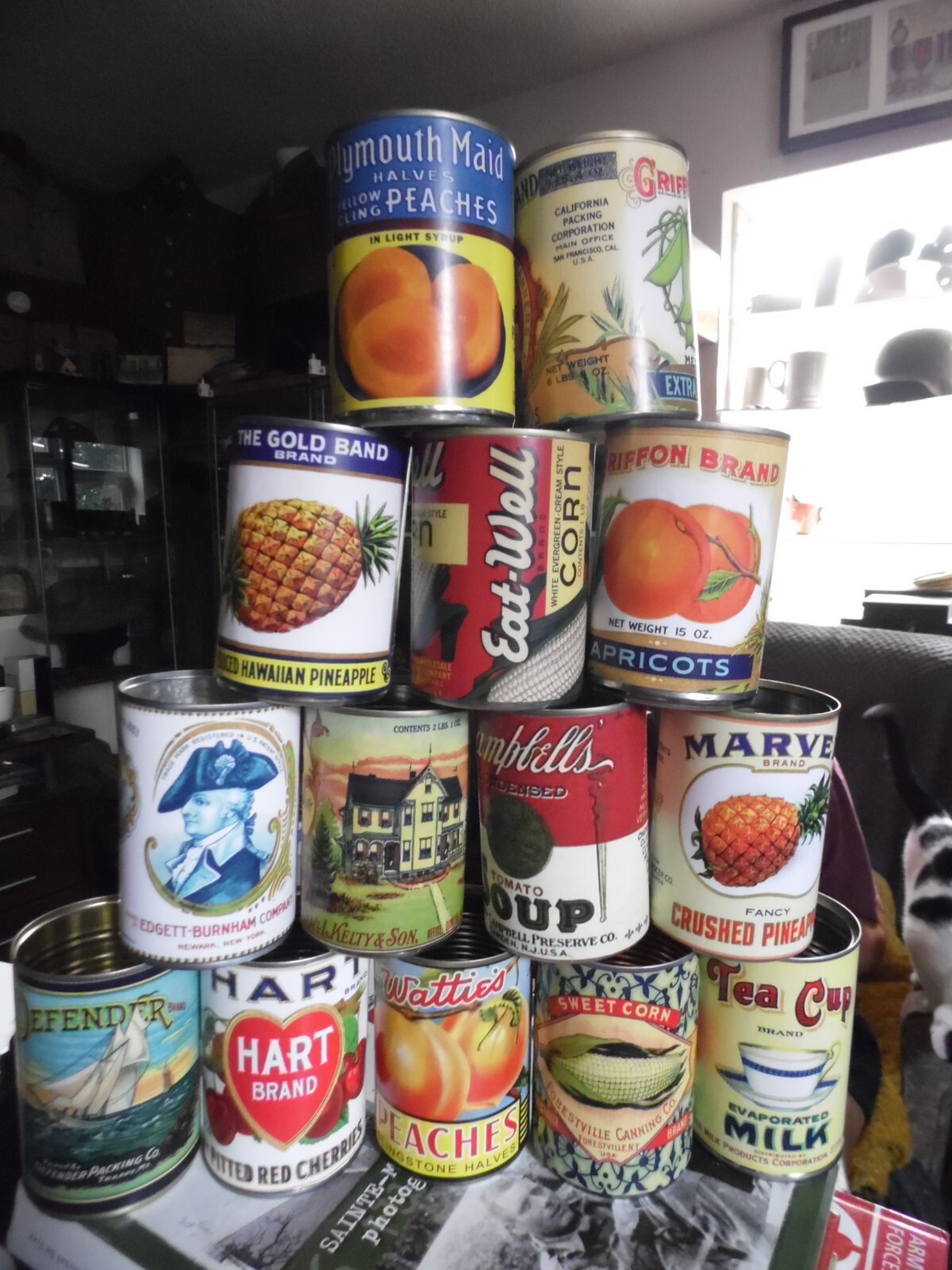 WW2 US food can labels rations re-enacting/living history 101st 82nd ...