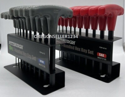 BRAND NEW 20 PC ALLEN T HANDLE WRENCH METRIC SAE ALEN HEX KEY SET With ...