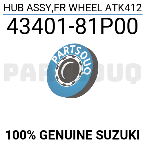 43401-81p00-000 Suzuki Hub ASSY FR Wheel Genuine OEM Part for sale ...