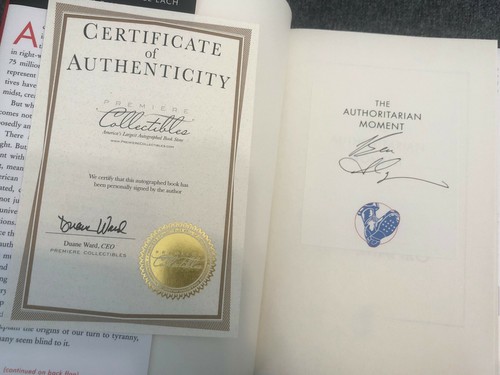 Ben Shapiro AUTHORITARIAN MOMENT book Autographed/Signed Conservative ...