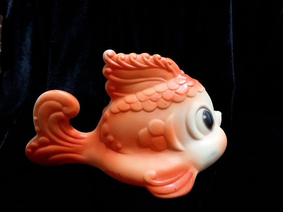 Sun Rubber Goldfish Vintage Squeak Toy,Retro Cute Orange Fish 1955 | eBay