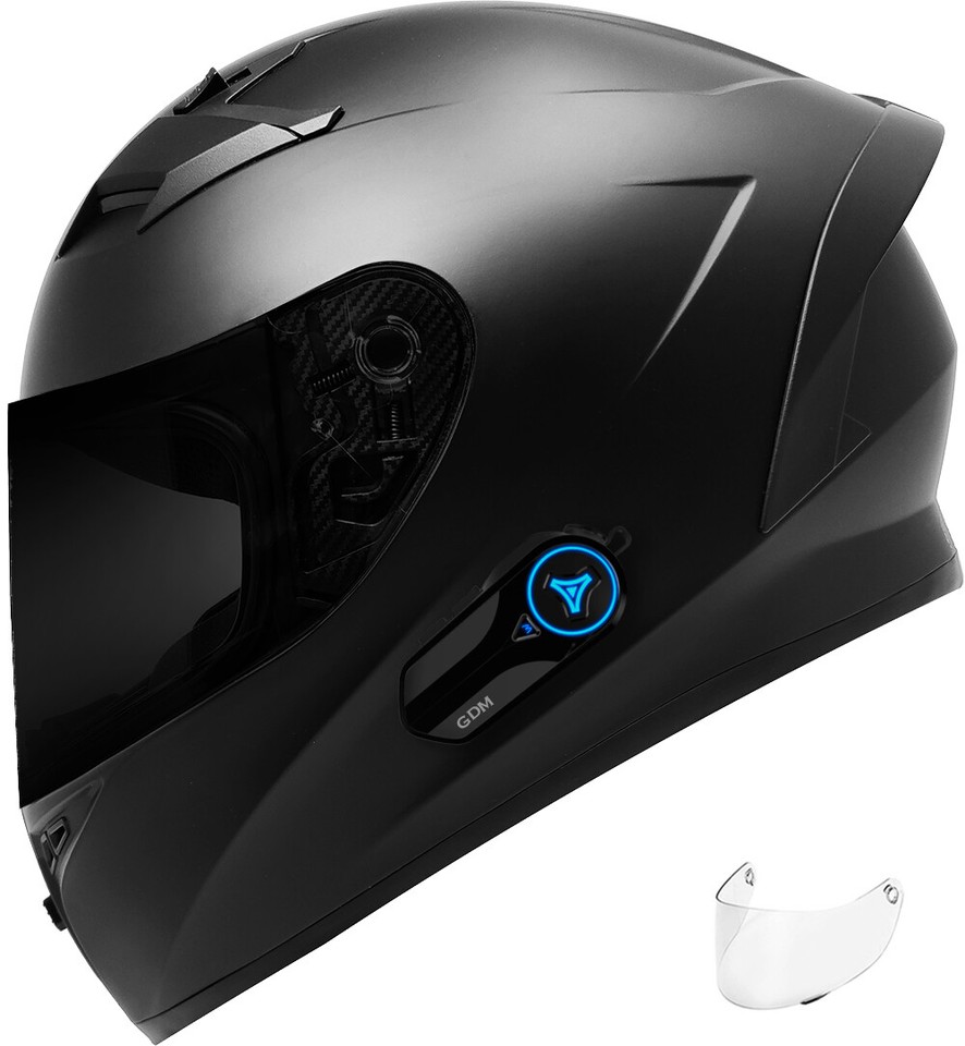 GDM VENOM HYPERSONIC Motorcycle Helmet Intercom Bluetooth Headset Matte ...