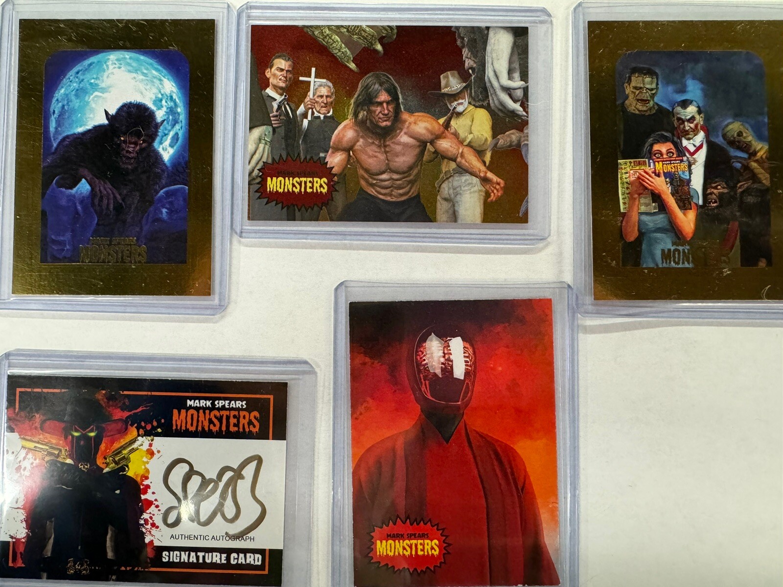 Lot Of Mark Spears Monster Cards Autograph Card Horror | eBay