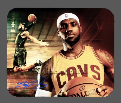 LeBron James Cleveland Cavaliers Facsimile Autograph Mouse Pad Item ...