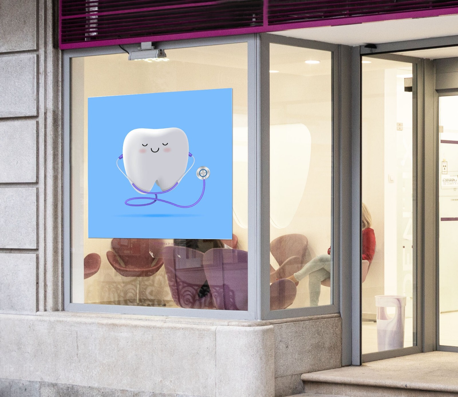 3D Dentist Clinic Dental G329 Window Stickers Vinyl Wall Mural Decals ...