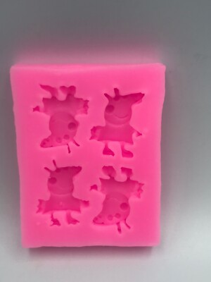 Silicon Peppa Pig Peppa Mould Cake Fondant Sugarcraft DIY Clay Resin | eBay