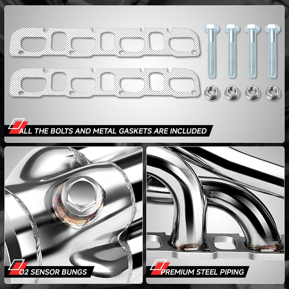 Long Tube 4-1 Exhaust Manifold Header for 05-24 Dodge Charger ...