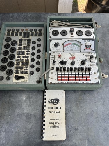 Seco Model 107 Dynamic Mutual Conductance Tube Tester Parts Only As Is ...