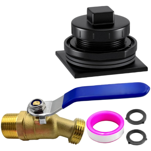 Stock Tank Drain Stopper Kit with Brass Valve for Water Tanks High ...