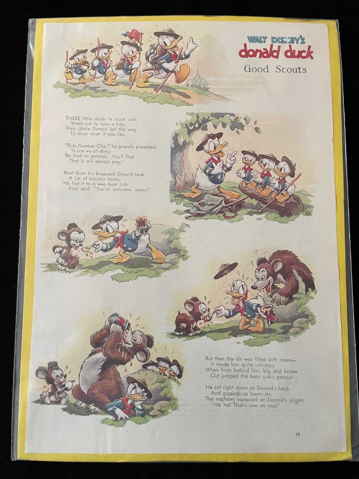 1930'S DONALD DUCK "GOOD SCOUT" GOOD HOUSEKEEPING PAGE | eBay