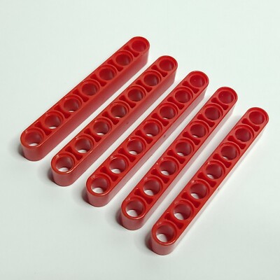 LEGO Part 32524 Technic Liftarm Thick 1x7 16615 Red Qty 5 | eBay