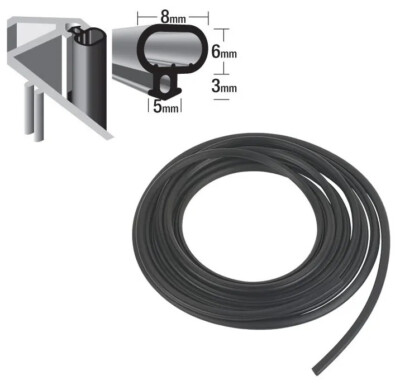 Replacement Bubble Gasket UPVC Door Window Rubber Seal Black - 10M-150M ...