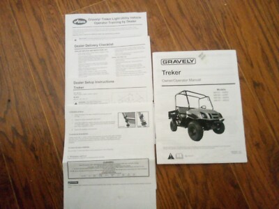 Gravely Treker, Operation Manual | eBay