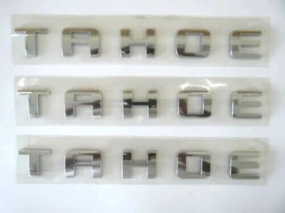 07-18 Chevrolet Tahoe Chrome Letter Emblems Door Badges Nameplate ...