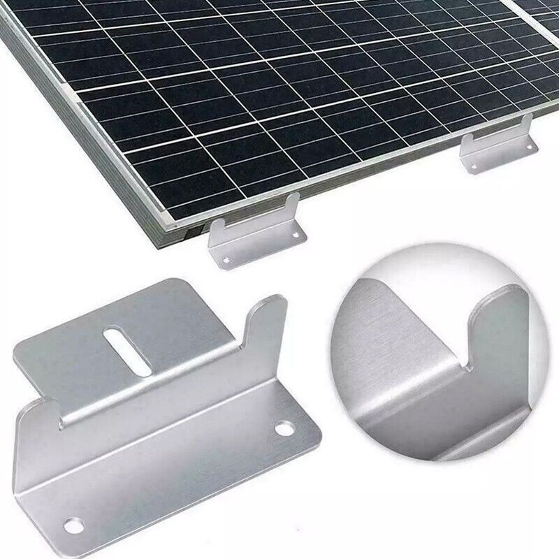 8PCS Solar Panel Mounting Z Bracket Set For Flat Roof Wall Mount Kit ...