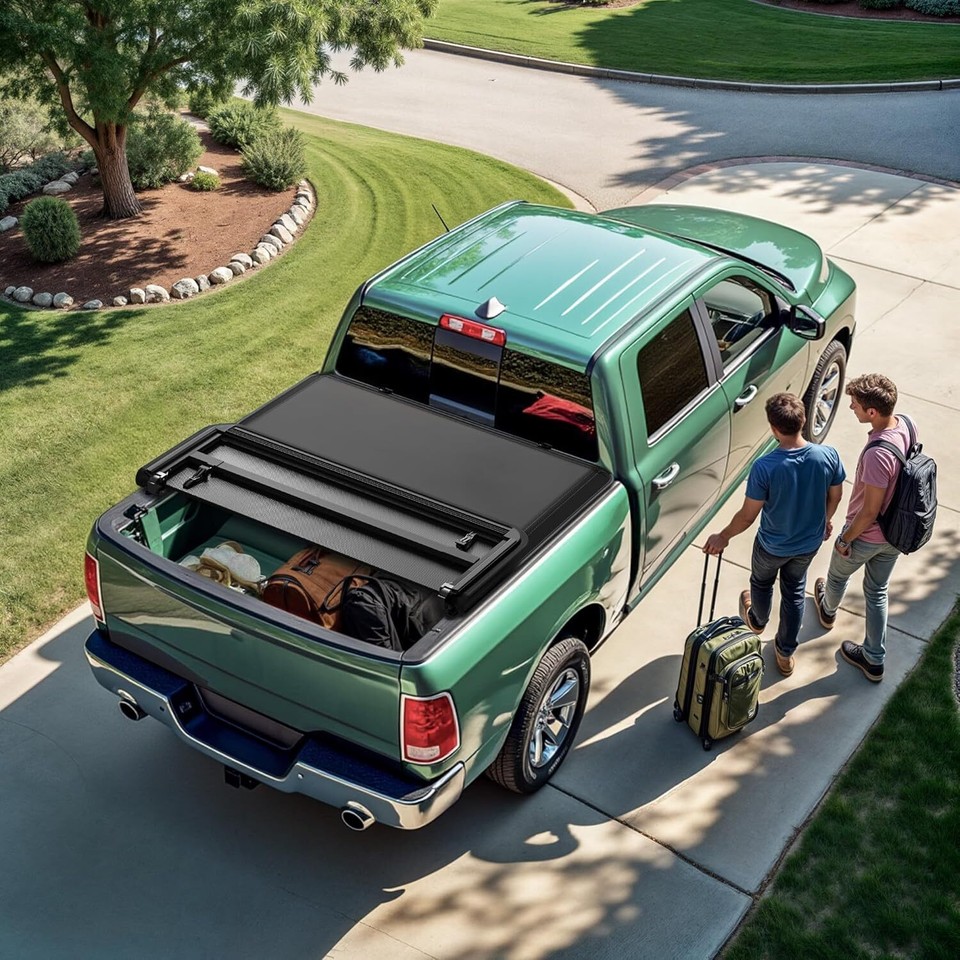 Truck Tonneau Cover For 2024-2026 Toyota Tacoma 5 FT Bed Tri-FOLD Soft ...