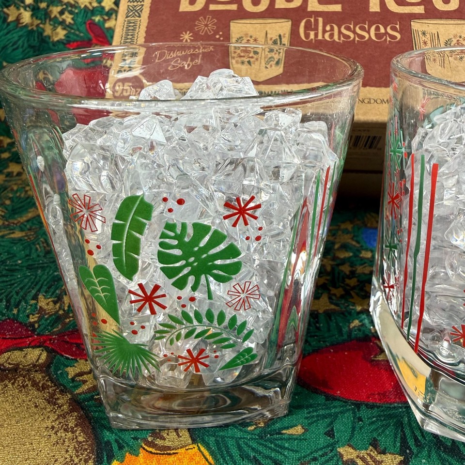 Verre À Double Rocks Sippin Santa Pop Up Bar Tiki De Beachbum Berry Set ...