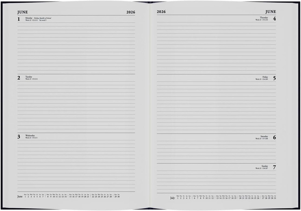 Collins - Desk - 2026 12 Month Calendar Year Planner, Week-To-View ...