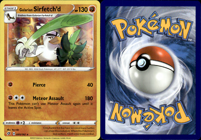 Pokemon TCG UnlimitedHOLO Galarian Sirfetch'd 095/192 NM HOLO Rebel | eBay