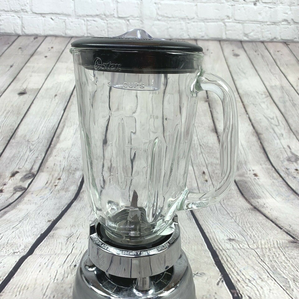 Osterizer Classic Blender Stainless Glass Pitcher Complete Works Retro ...