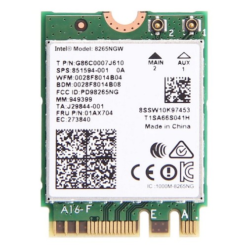 A - Intel 8265NGW OEM Dual Band Wireless AC 8265 Wi-Fi/Bluetooth 802 ...