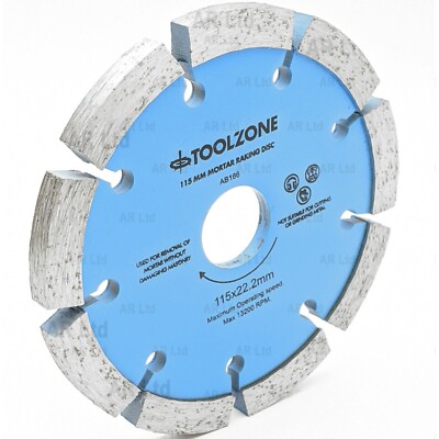 Mortar Removal Tool 8mm Mortar Raking Disc Blade. Diamond Rake Disc ...