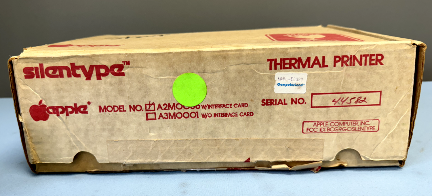 Vintage Apple II Plus Computer w/ Silentype Printer, Disk Drive ...