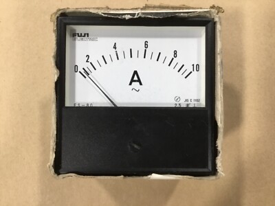 Fuji Electric FS-80 Amp Gauge Amperes Panel Meter 0-10 #05E44 | eBay