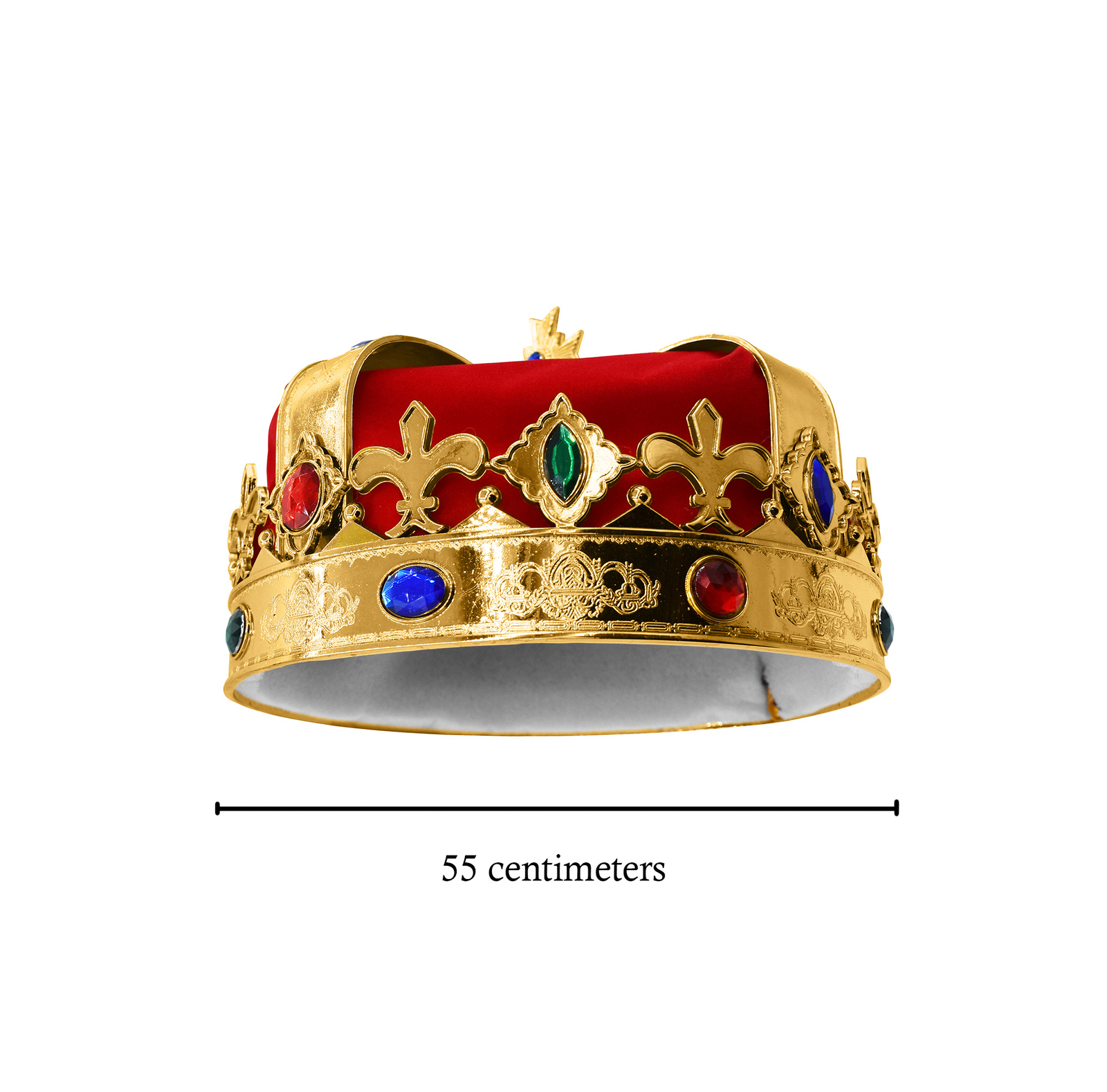 Adult Medieval Royal King Crown and Scepter Set Queen Regal Staff ...