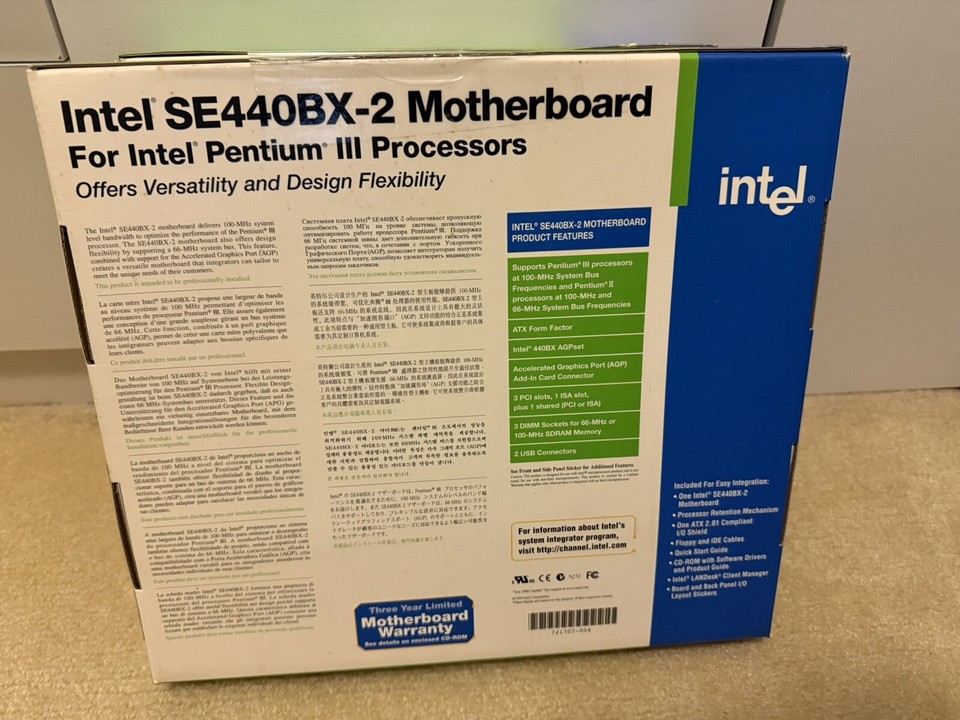 intel se440bx-2 Motherboard Brand new Sealed | eBay