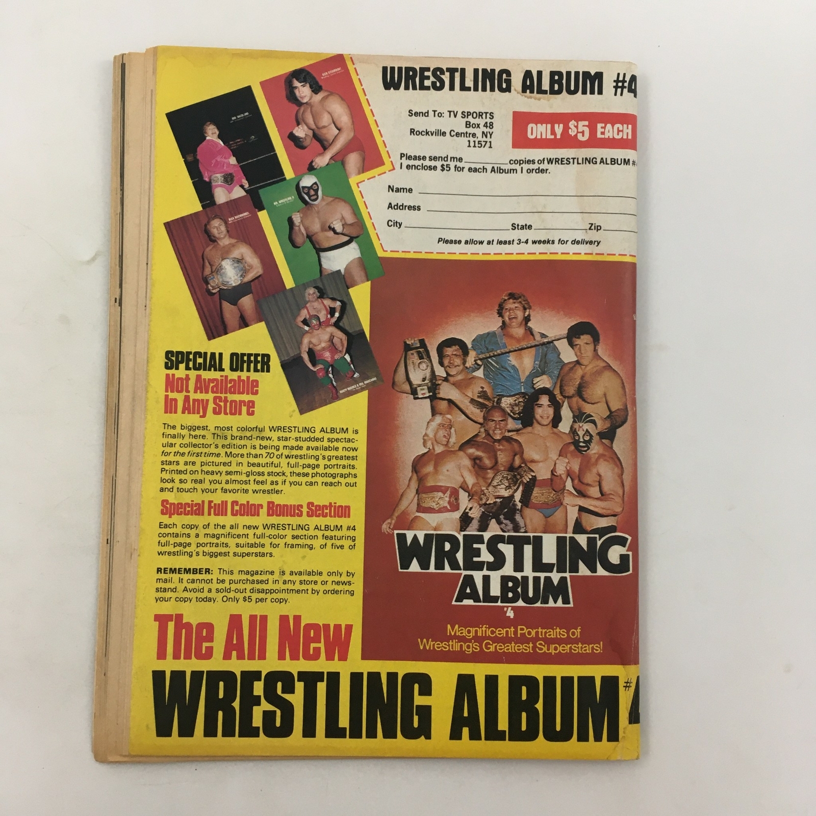 Sports Review Wrestling Magazine September 1981 Ric Flair vs Harley ...