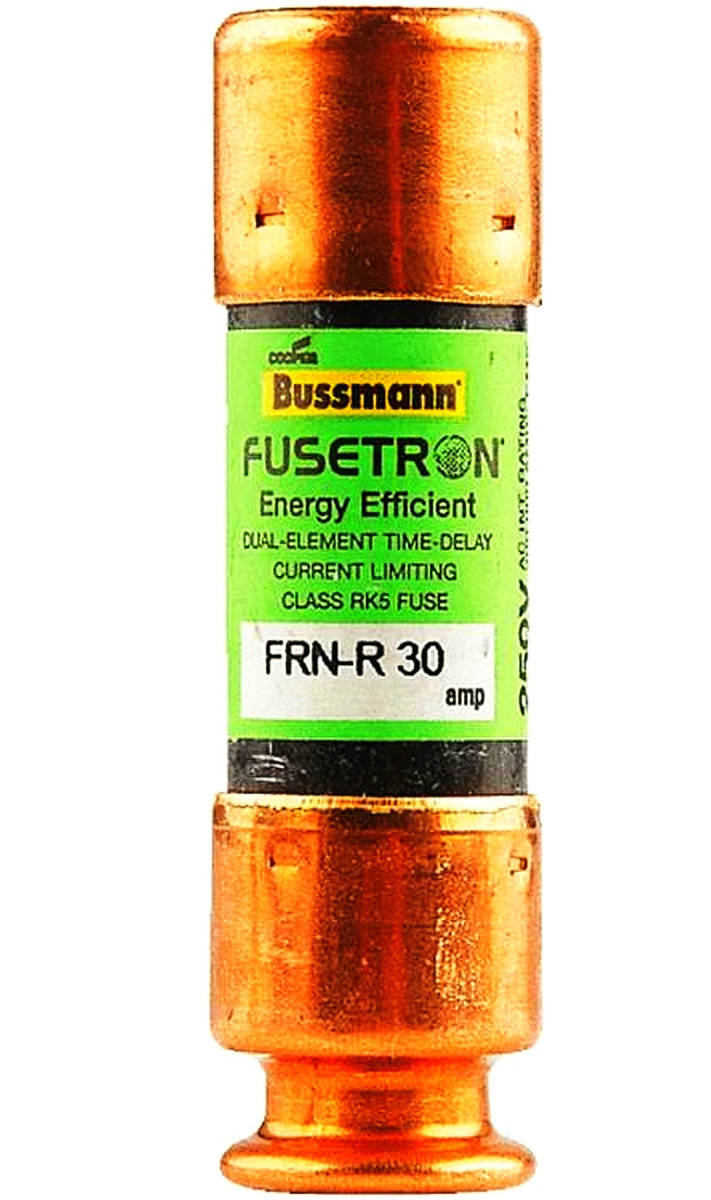 30 amp FRN-R-30 FUSE 250Vac 125Vdc Dual Element Time Delay RK5 FUSETRON ...