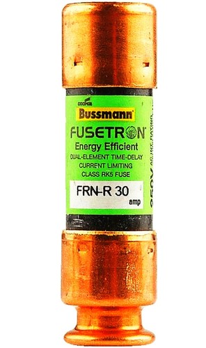 30 amp FRN-R-30 FUSE 250Vac 125Vdc Dual Element Time Delay RK5 FUSETRON ...