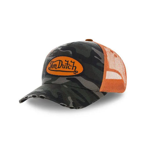 Von Dutch Heritage Casual Cap Camou Orange Patch / Net | eBay UK