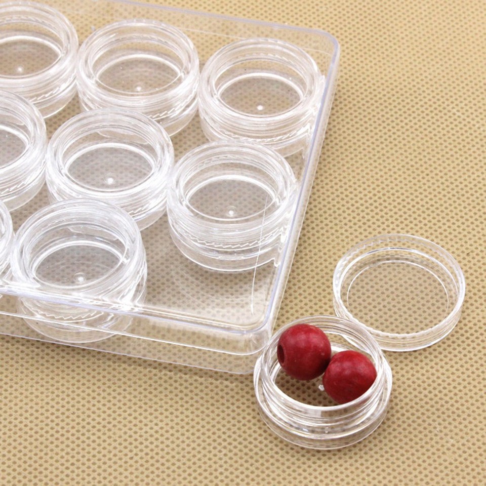 3 -Piece Storage Containers Beads Stoarge Organizer Jewelry Making ...