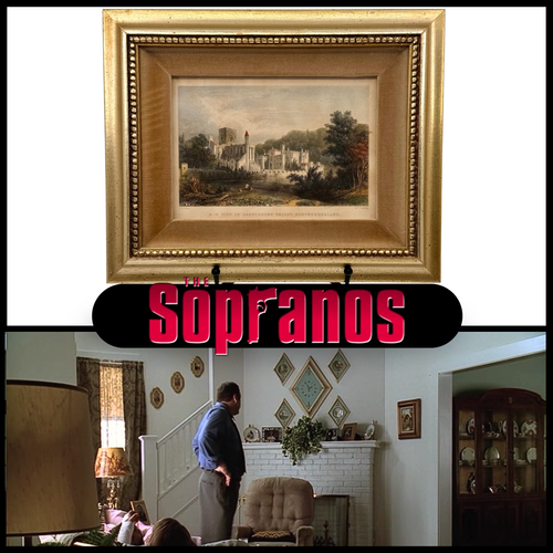 The Sopranos Prop - Antique Art Piece (Engraving) - TELEVISION SERIES ...