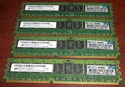 8 Micron 8GB Server Memory Sticks 1Rx4 PC3-12800R-11-11-C2 Free ...
