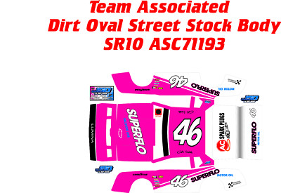 TEAM ASSOCIATED SR10 COLE TRICKLE SUPERFLO THEME WRAP KIT PRINT 1X10 ...